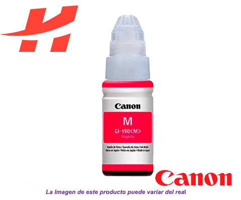 BOTELLA TINTA CANON GI-190 MAGENTA P/PIXMA 70ML G1100 G2100 G3100 G4100 PIEZA - HasTech Istmo